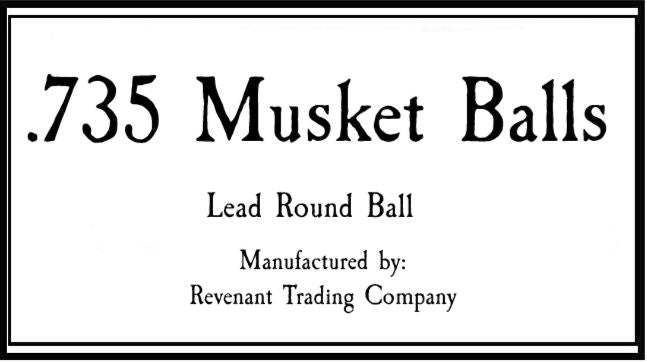 .735 Lead Musket Ball Bag of 50 – Revenant Trading Company